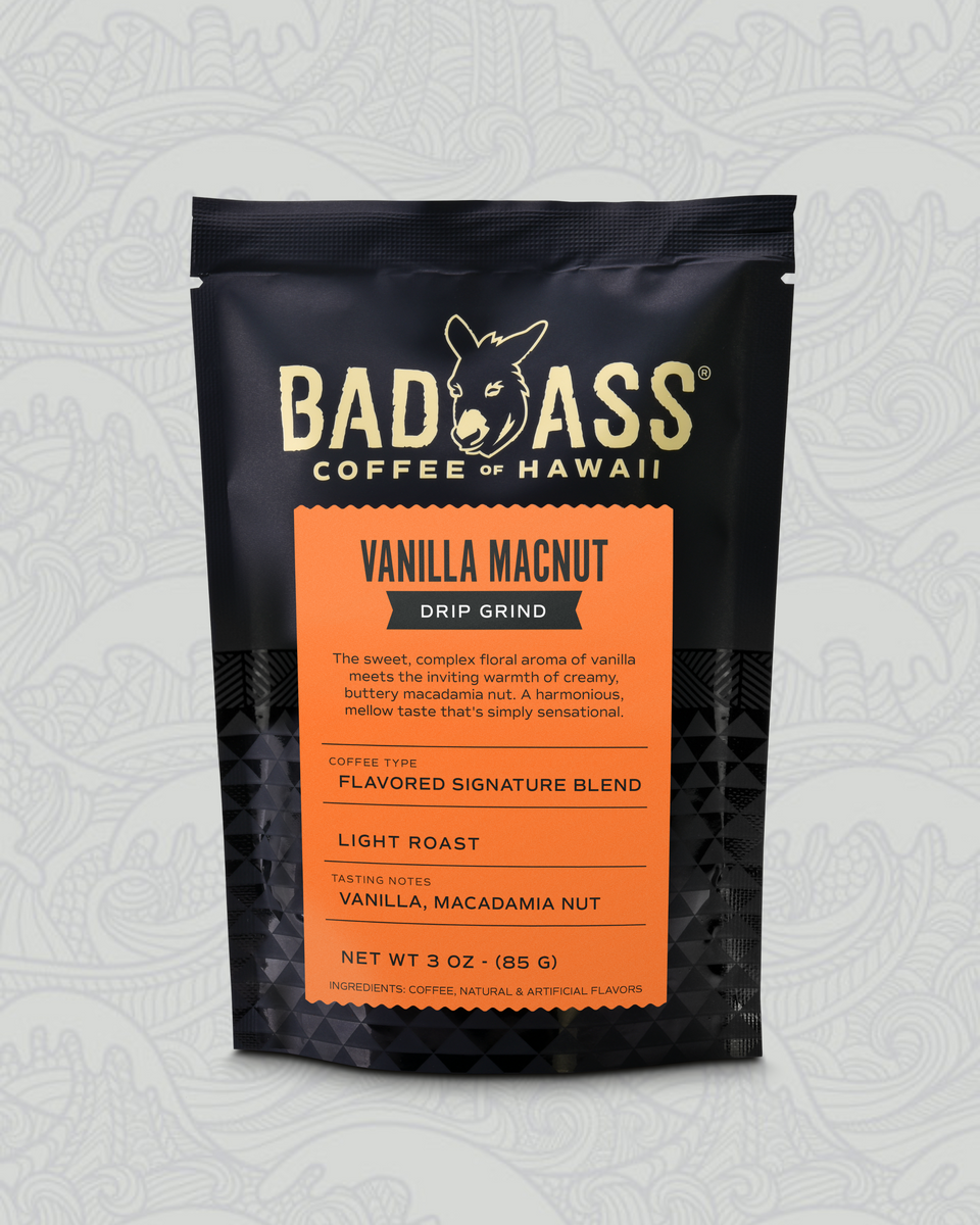 Vanilla Macnut Signature Blend Bad Ass Coffee Of Hawaii